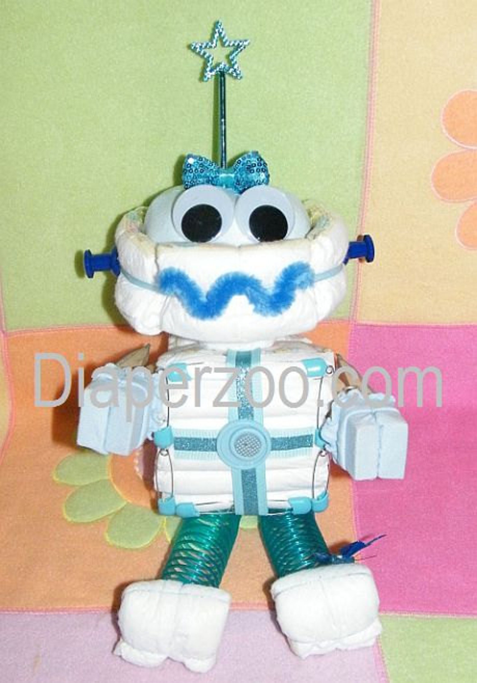 Diaper Robot Instructions. Diaper Cake - How to Make - Baby Shower Gift ...