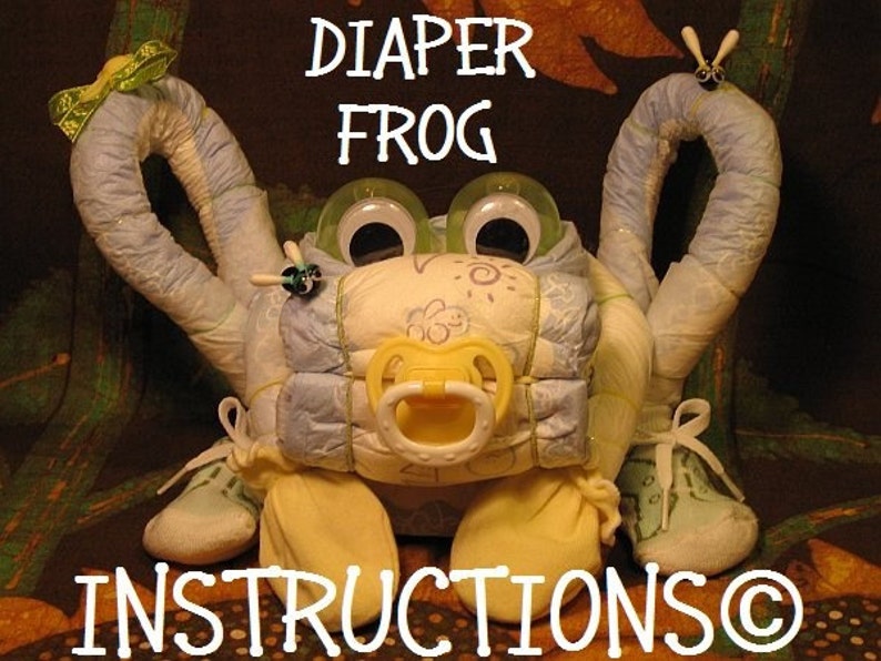 How to Make a Diaper Frog and Toadstool Night Light. Rrrribit. | Etsy