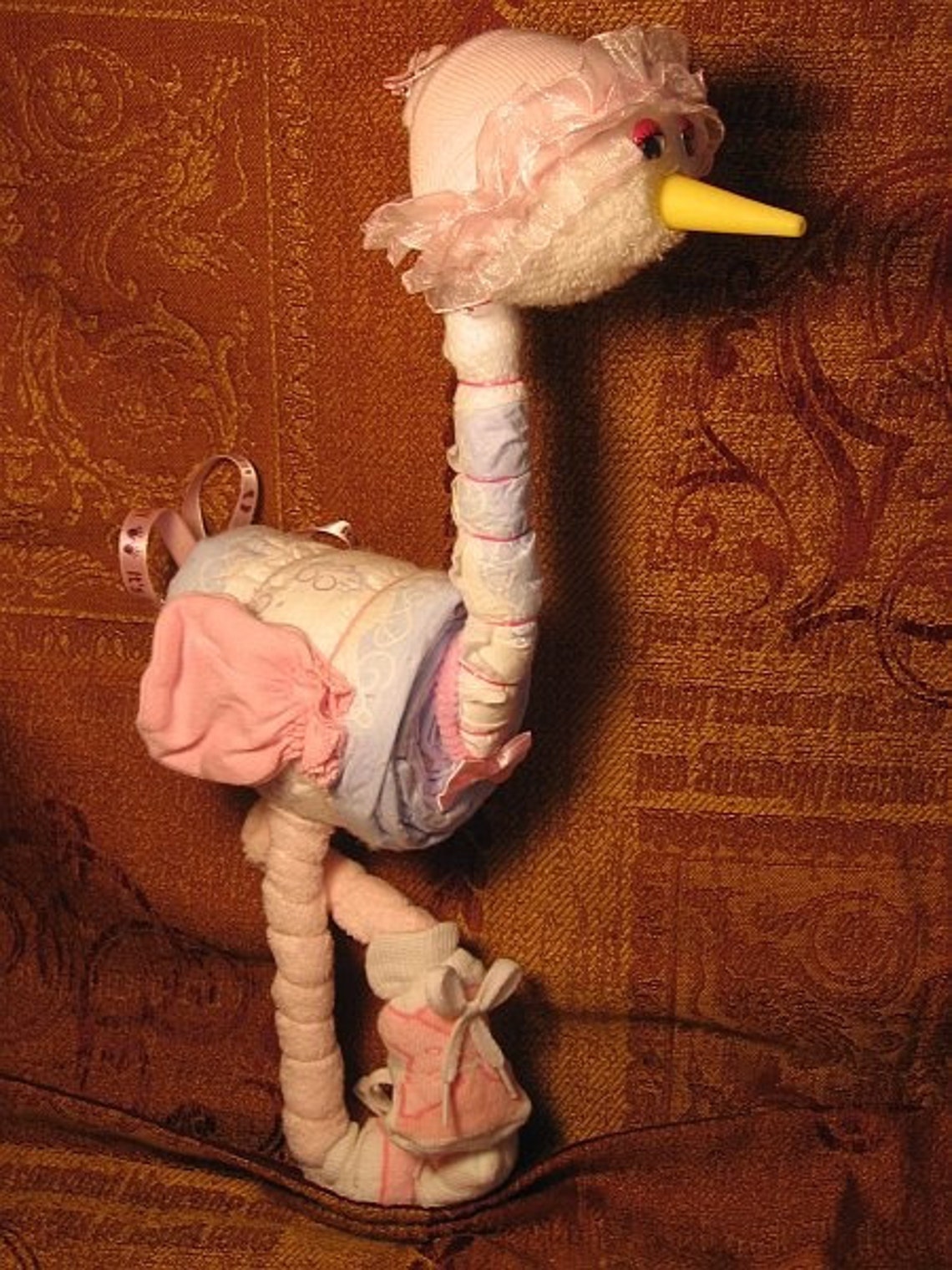Diaper Stork With Basket INSTRUCTIONS. GR8 for New Baby Baby Shower ...