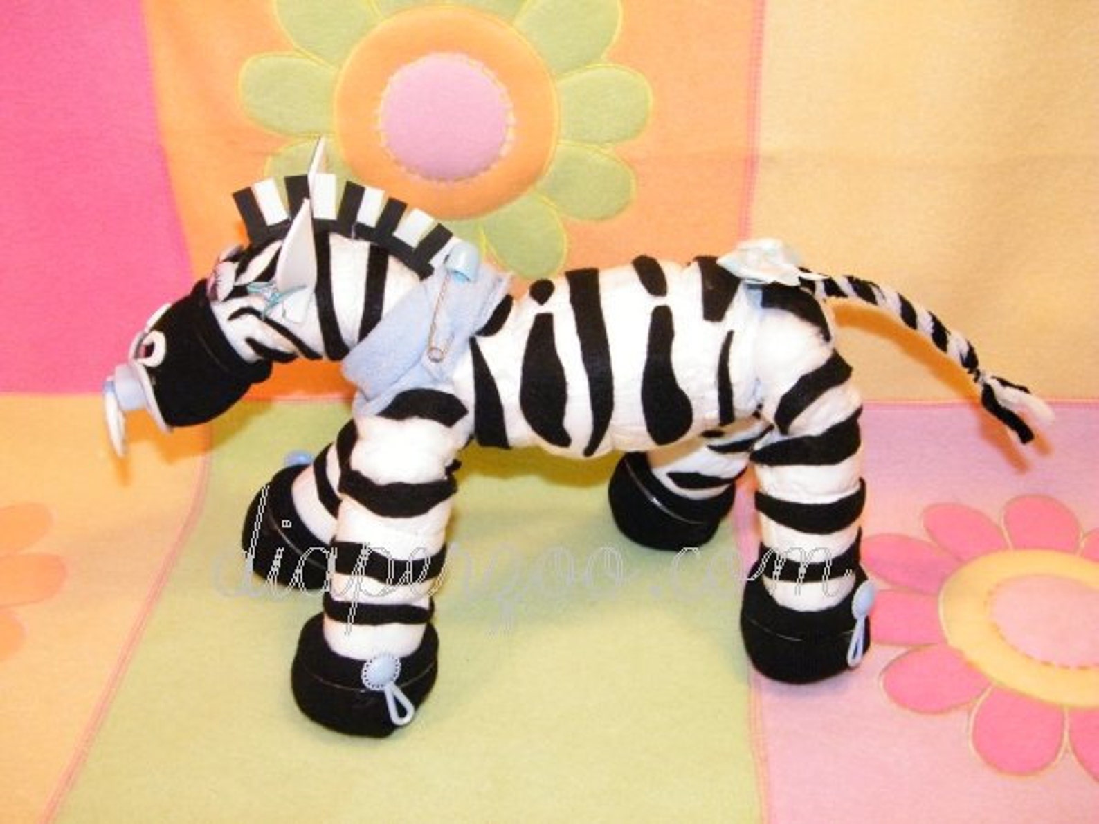 Diaper Zebra Instructions. Learn to Make From Diapers. Baby - Etsy