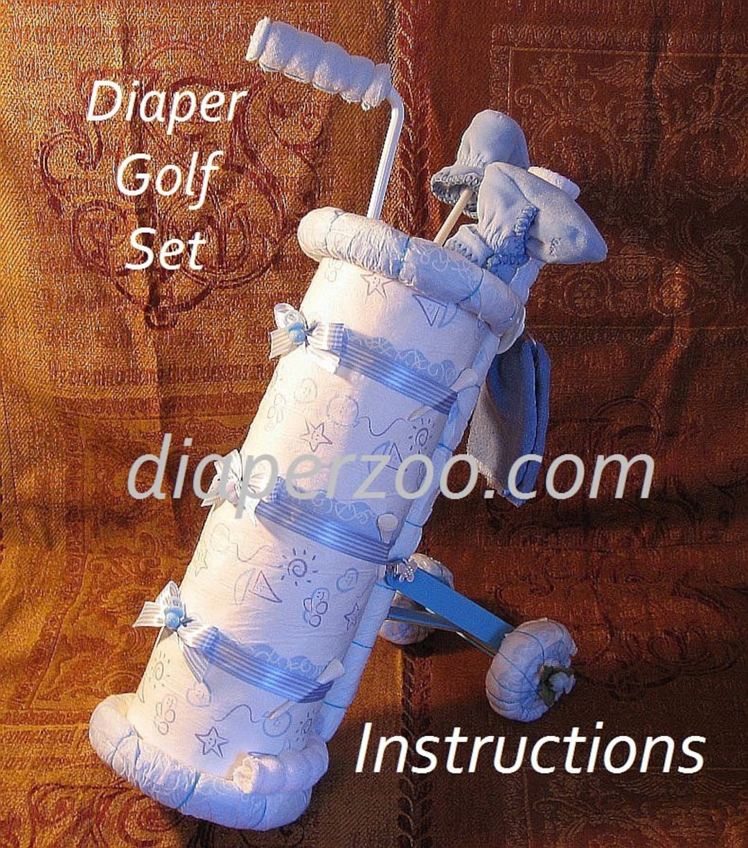 Instructions for Baby's 1st GOLF CLUB Set. Make From Diapers. Great ...