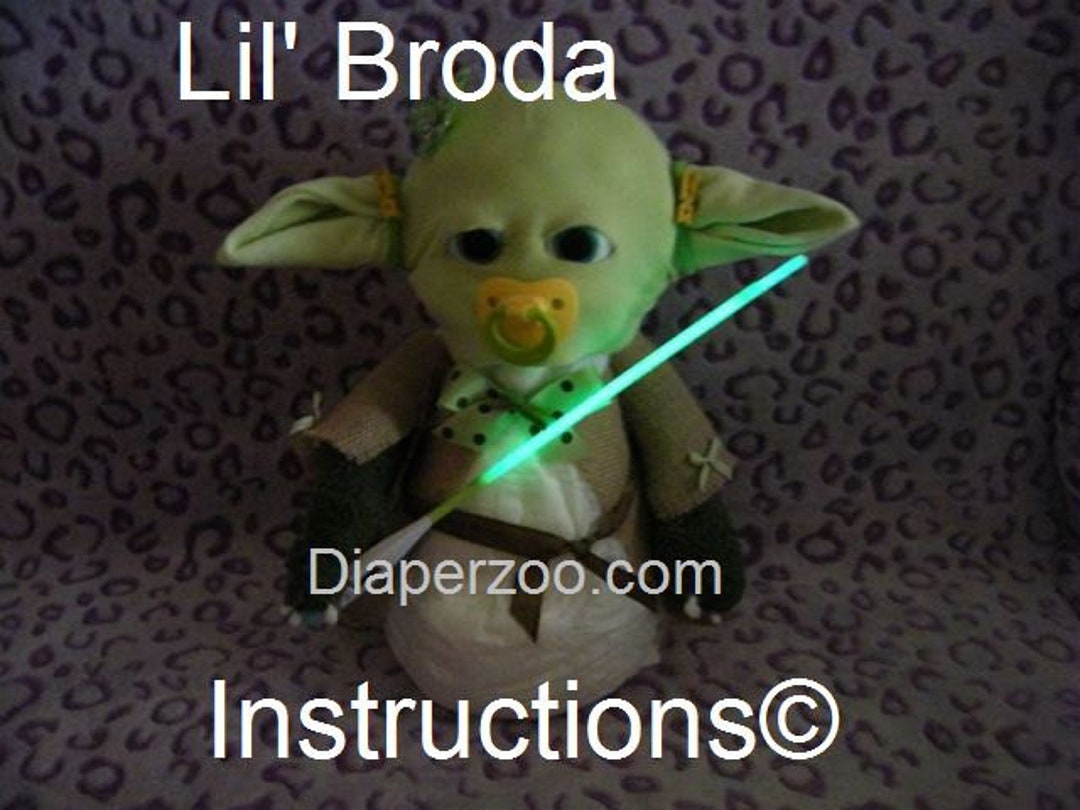 How to Make a Diaper “lil' Broda” Star Wars Inspired Character. Baby ...