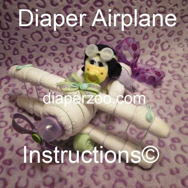 Airplane Diaper Cake - Etsy