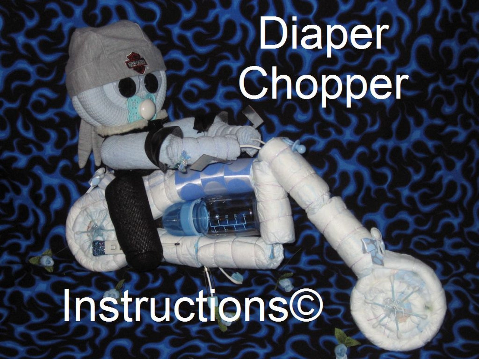 DIY Chopper Motorcycle INSTRUCTIONS. Learn to make from | Etsy