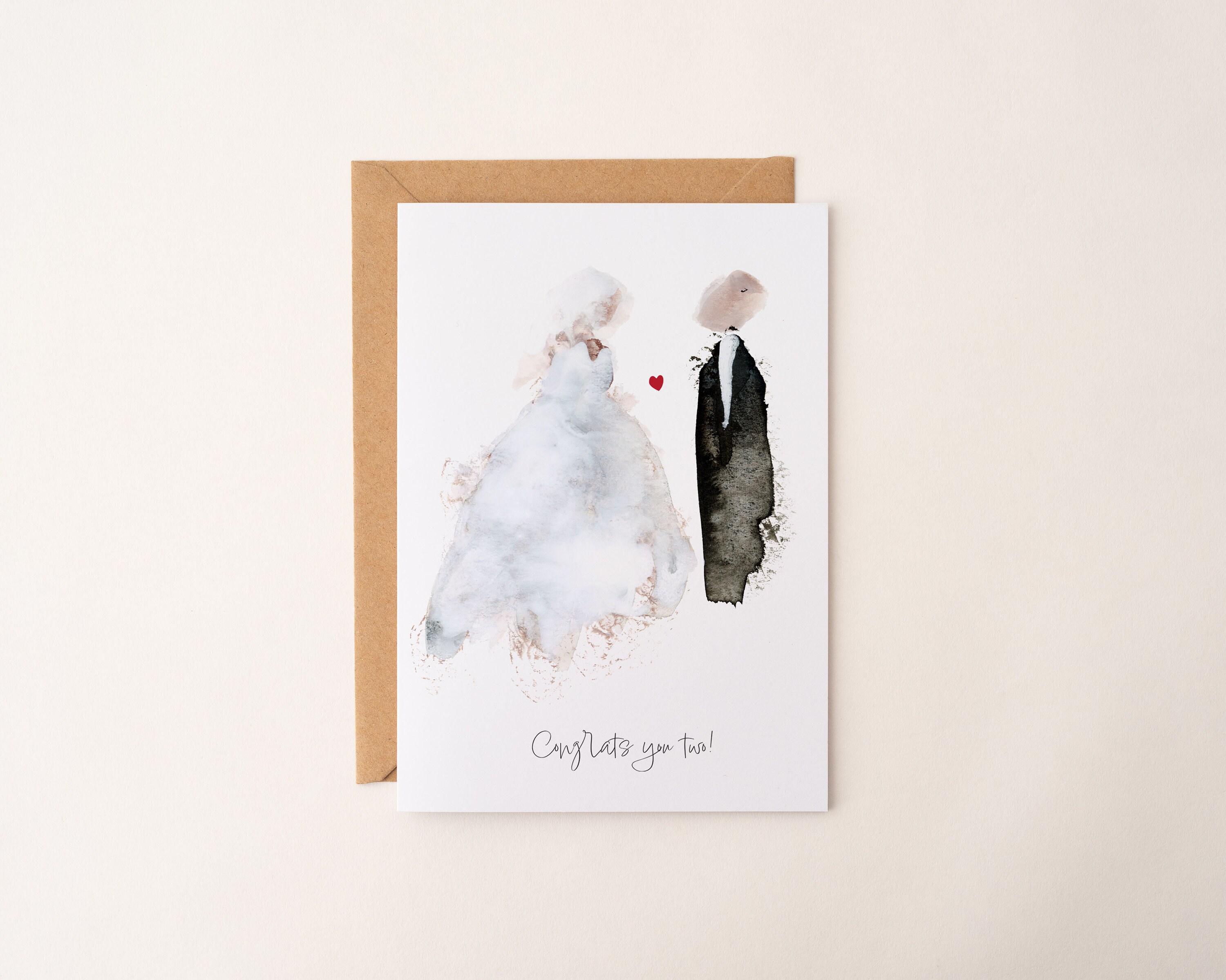 Personalized Just Married Card, Congratulations Card, Wedding Card ...