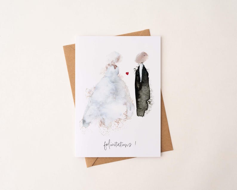 Personalized Just Married Card, Congratulations Card, Wedding Card ...