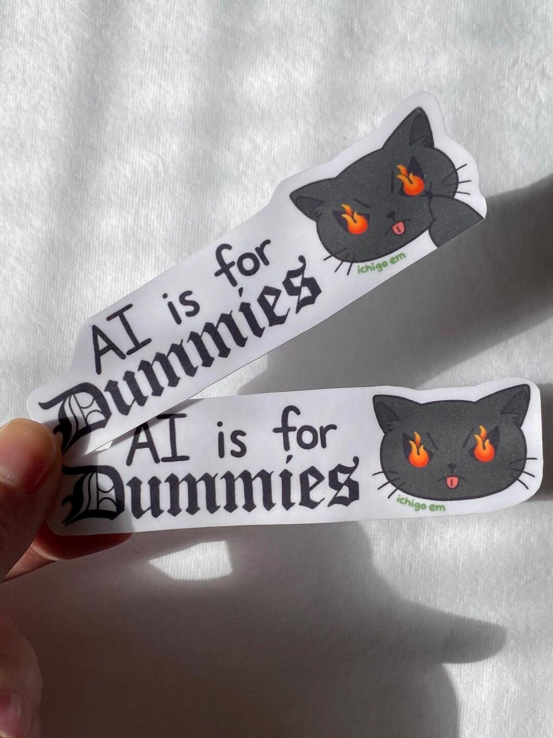 AI is for Dummies Sticker | Anti-ai Art Glossy Sticker - Etsy