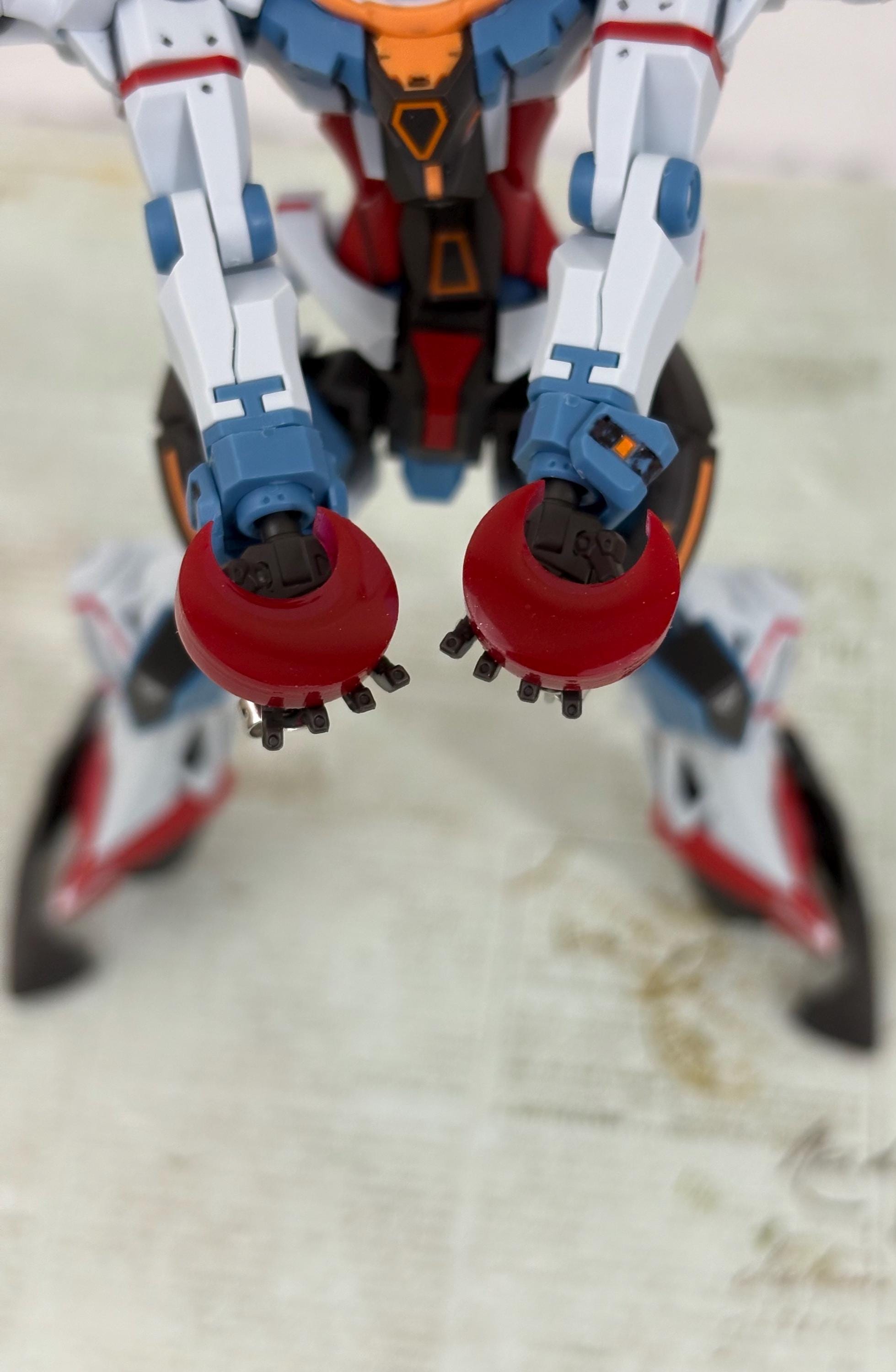 Red Moon Earrings, Inspired by Gundam Gquuuuuux | Handmade Resin Studs ...