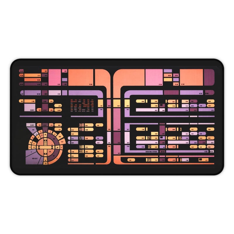 Star Trek Desk Pad Lcars - Etsy