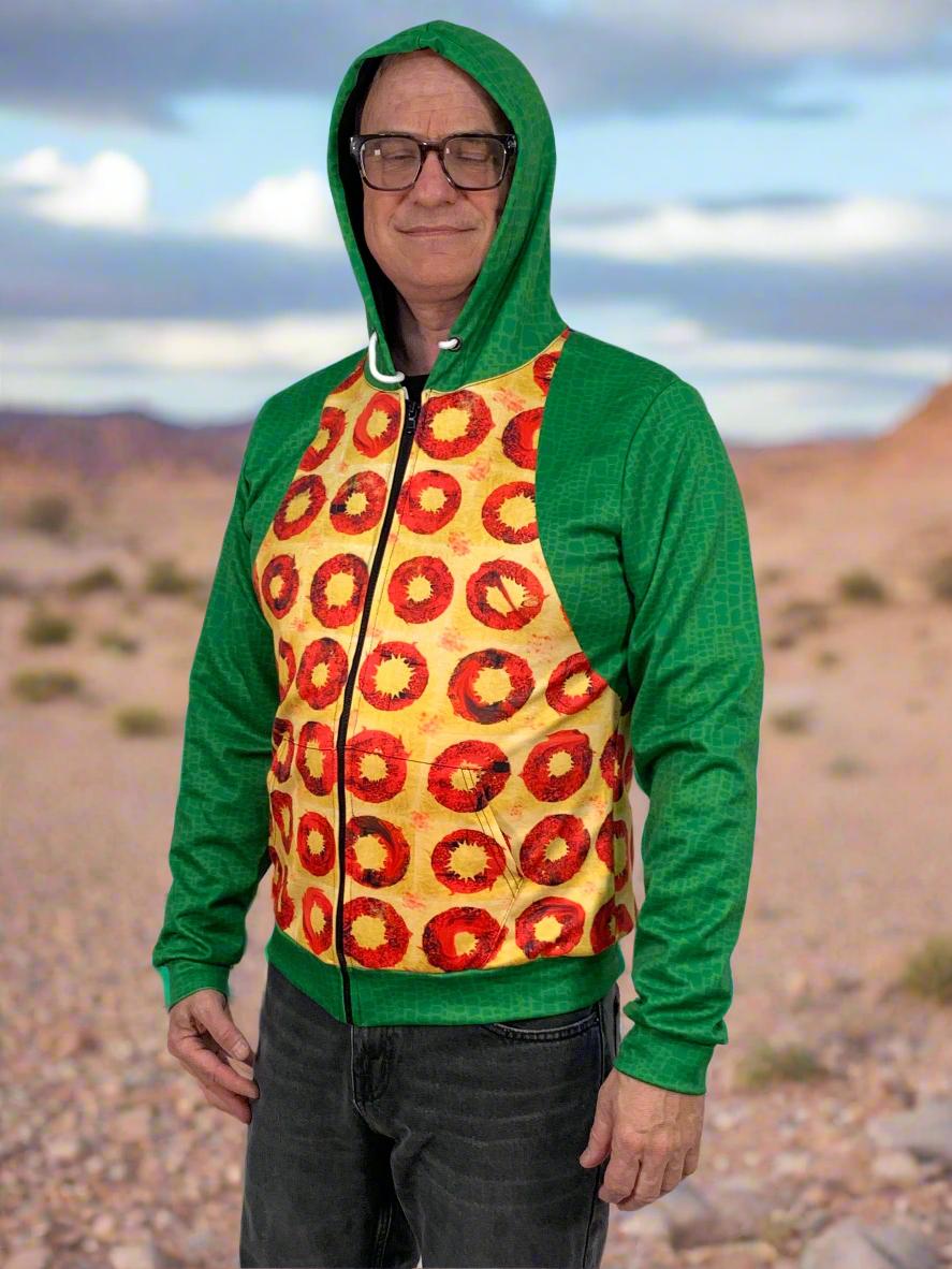 Alien Reptile Lizard Zip up Hoodie Costume Uniform Arena - Etsy