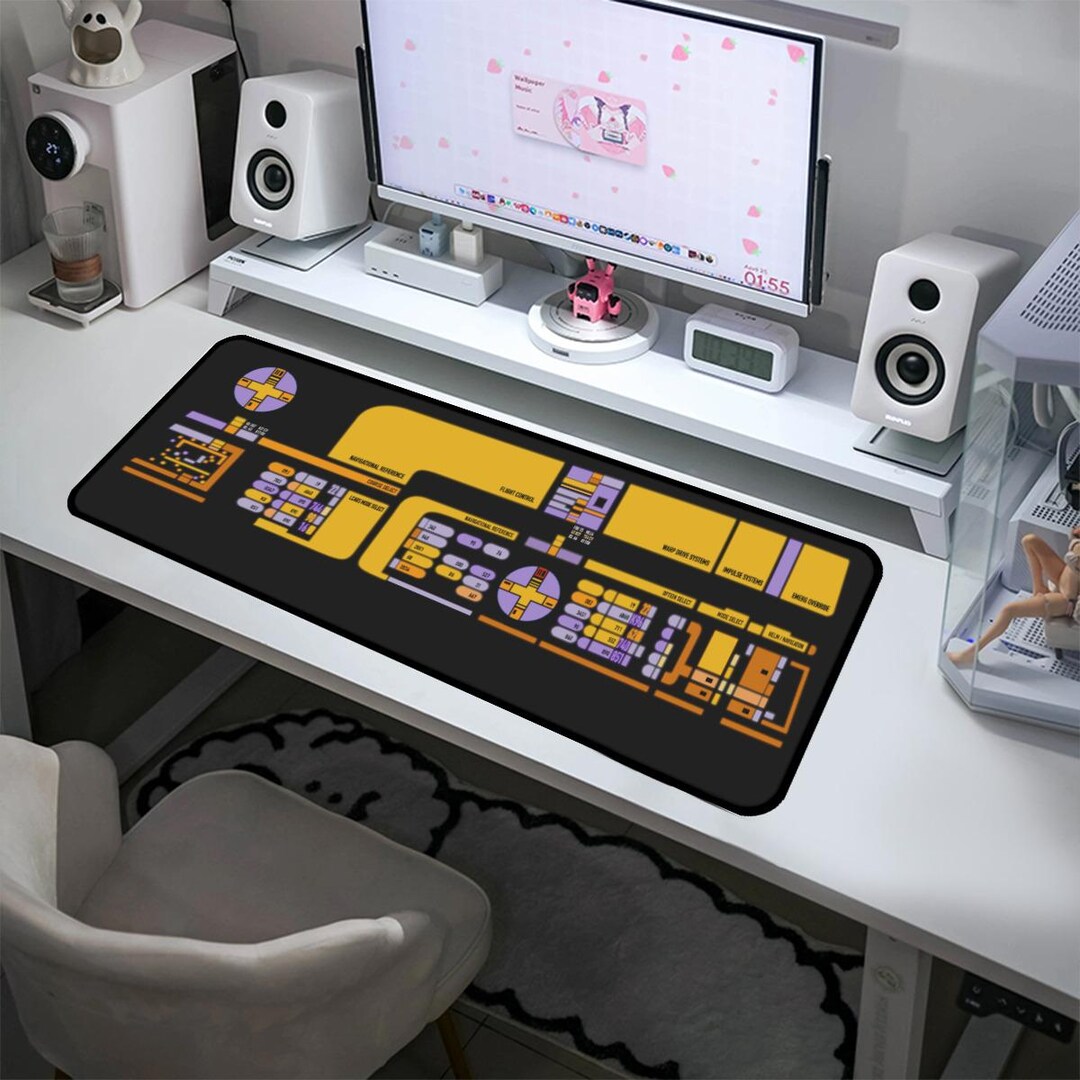 CONN Display LCARS Long Mouse Pad / Desk Mat - Helm Navigation Prop - Etsy