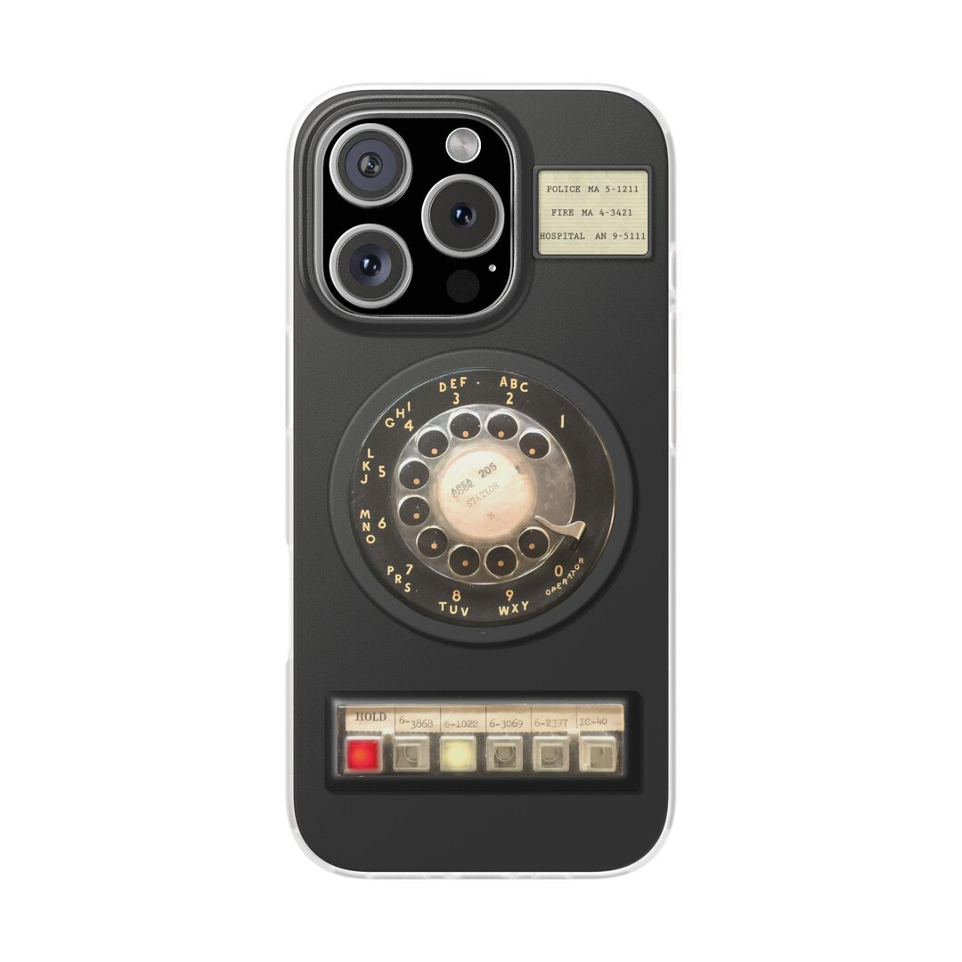Retro Office Rotary Phone iPhone Case – Vintage Multi-line Desk Dial ...