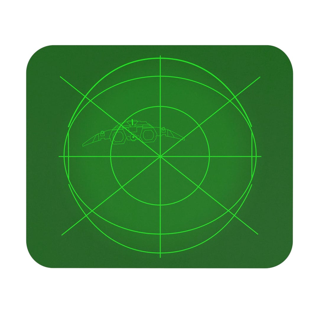 BSG Cylon Raider in Viper Targeting Scanner Display Mouse Pad ...