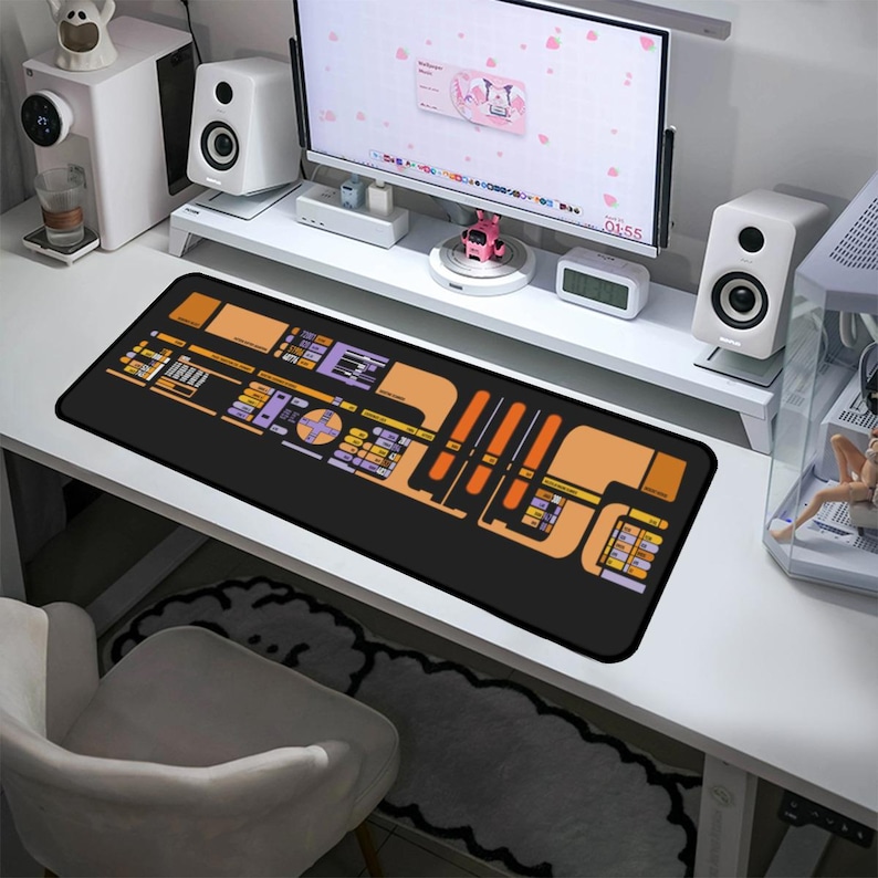 Starship LCARS Panel Long Mousepad Mouse Pad Desk Mat - Display ...