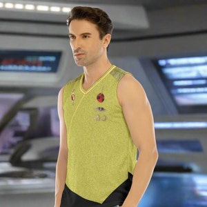 Mirror Universe Captain's Tunic Simulated Wrap Uniform Shirt Costume - Etsy