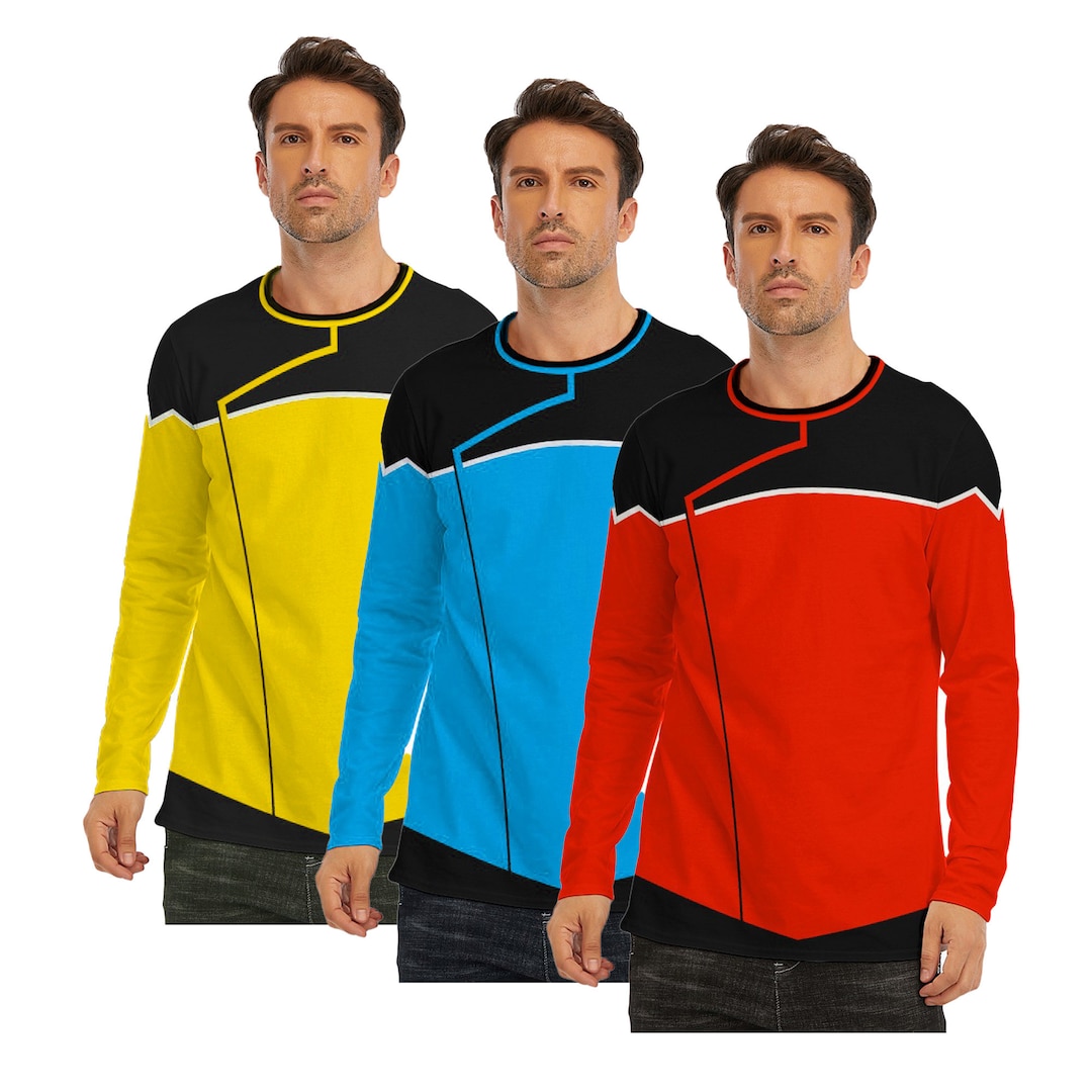 LD Animated Costume Uniform Long Sleeve Shirt Red Blue Yellow Cerritos ...