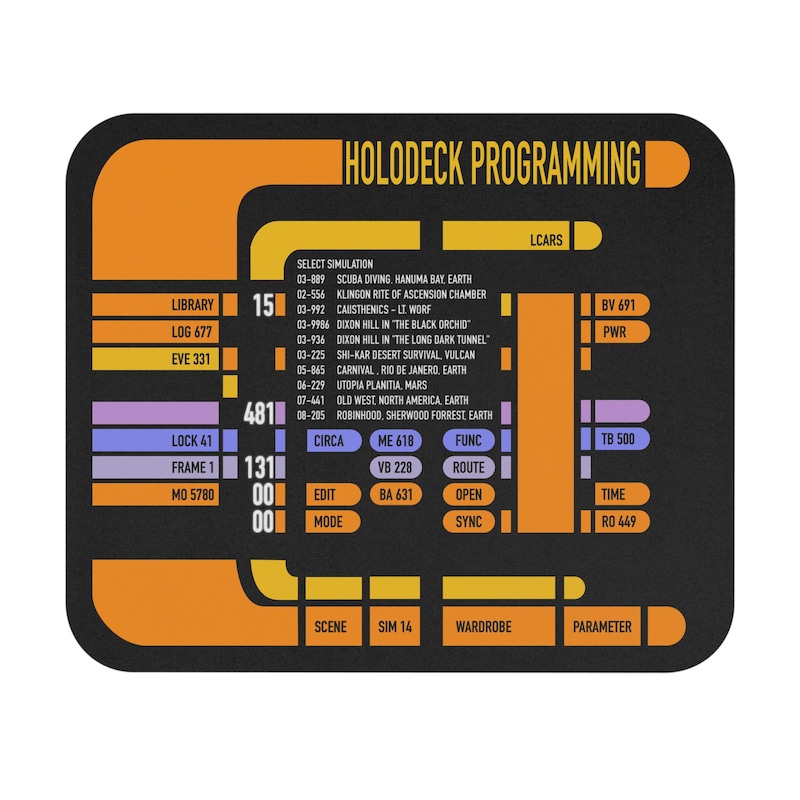Star Trek Lcars Mouse Pad - Etsy