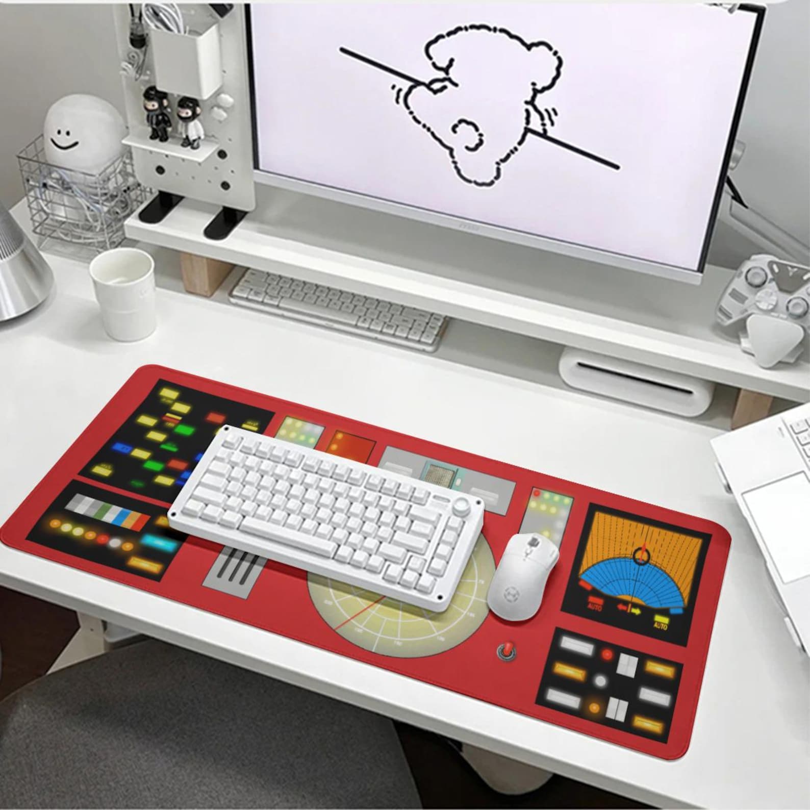 Transporter Desk Pad / Long Mousepad Prop LCARS Mouse Pad Starship - Etsy