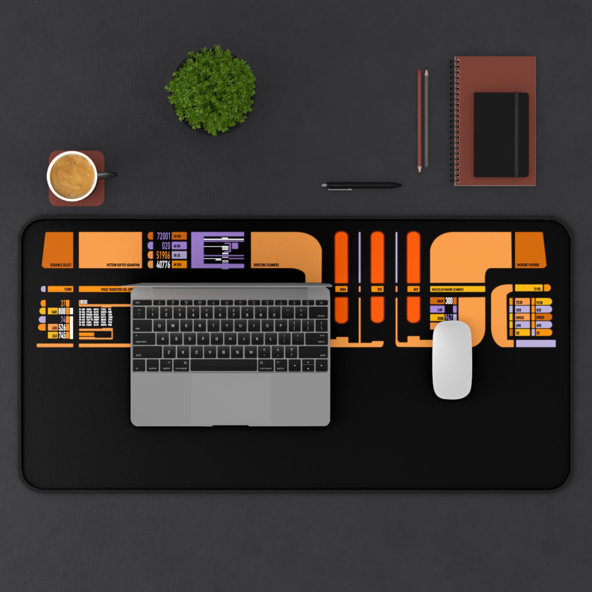 TNG Transporter Display LCARS Desk Mat / Mouse Pad Prop - Etsy