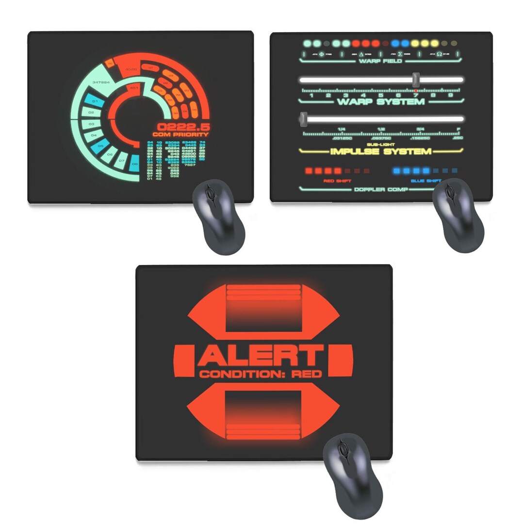 TOS Movie Prop Mouse Pad TWOK Damage Report Reliant Targeting ...