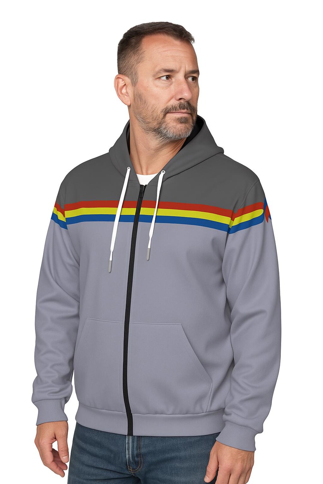 Wesley Inspired Starship Acting Ensign Uniform Zip up Hoodie Costume - Etsy
