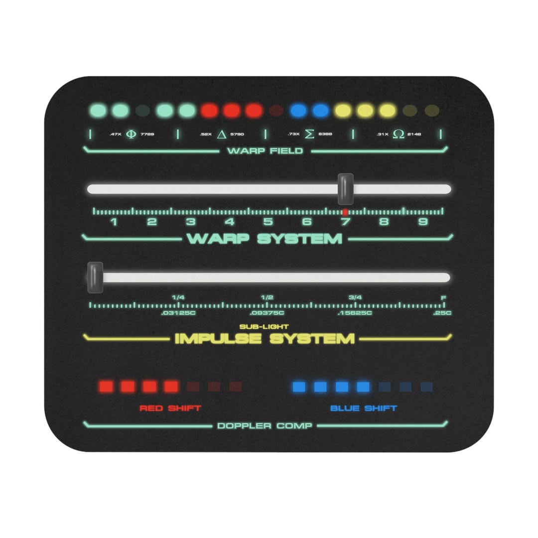 Warp Engine / Impulse Engine Controls Movie Era Starship LCARS Prop ...