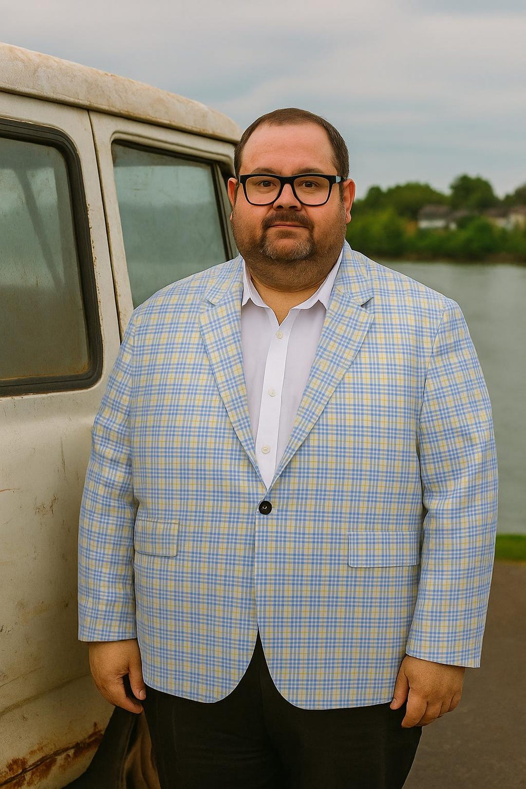 Foley Inspired Plaid Blazer Motivational Speaker Costume Suit Coat ...