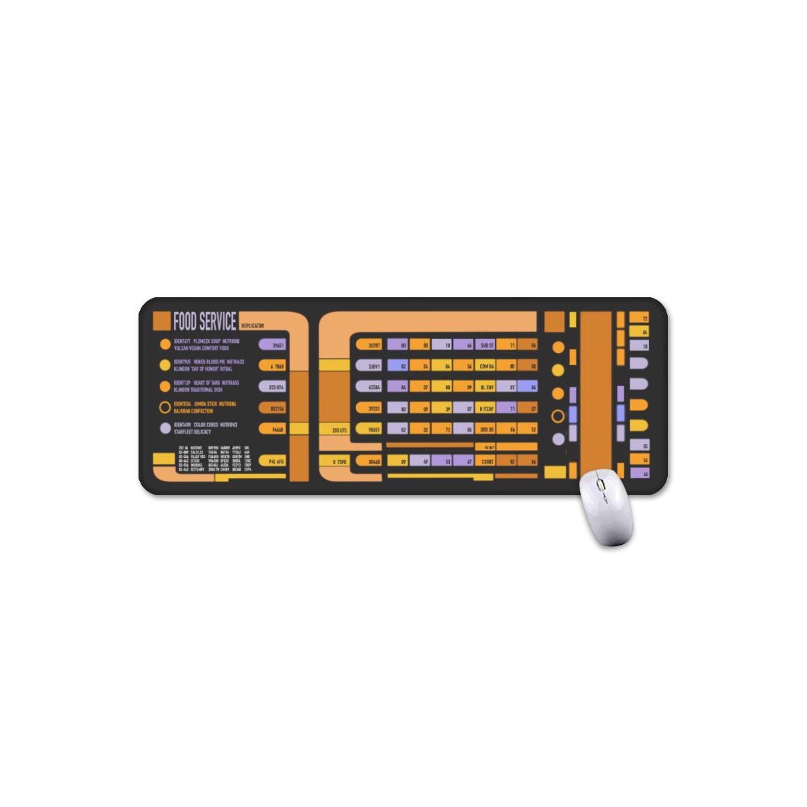 Starship LCARS Panel Long Mousepad Mouse Pad Desk Mat - Display ...