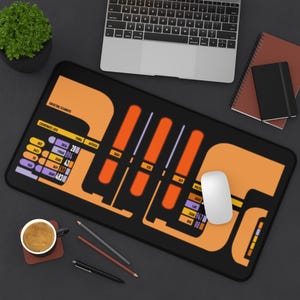 TNG Transporter Display LCARS Desk Mat / Mouse Pad Prop - Etsy