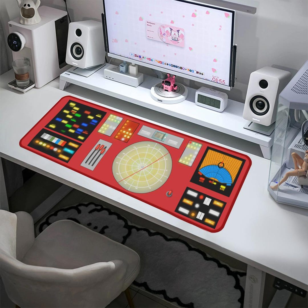 Transporter Desk Pad / Long Mousepad Prop LCARS Mouse Pad Starfleet - Etsy