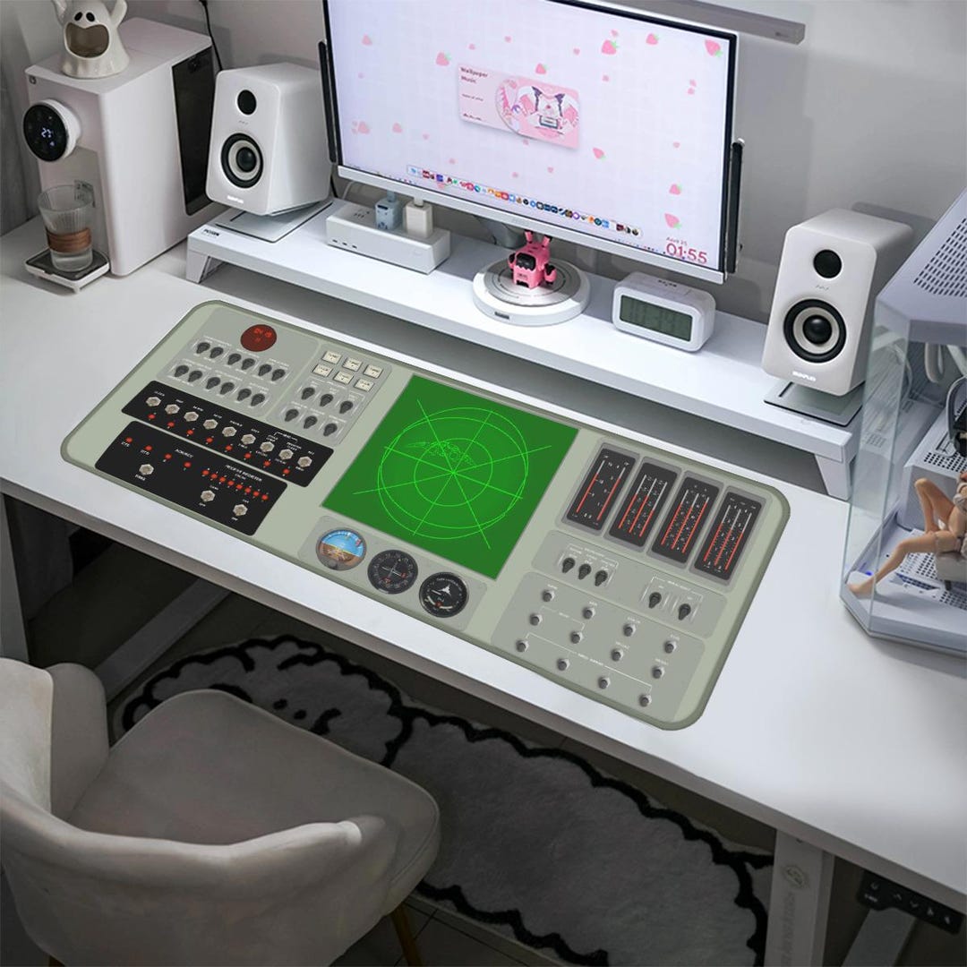 Colonial Viper Cockpit Flight Controls Long Mouse Pad Mousepad Desk Pad ...