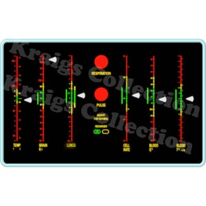TOS Sickbay Medical Bed Scanner Prop Sticker Decal Translight Okudagram ...