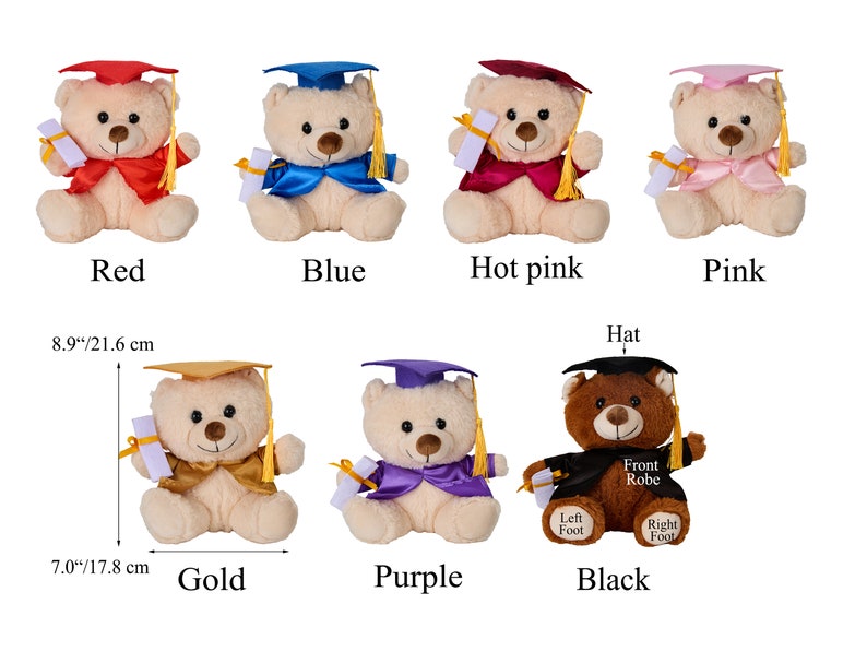 Personalized Graduation Bear 2024 Custom Grad Teddy Custom Graduation ...