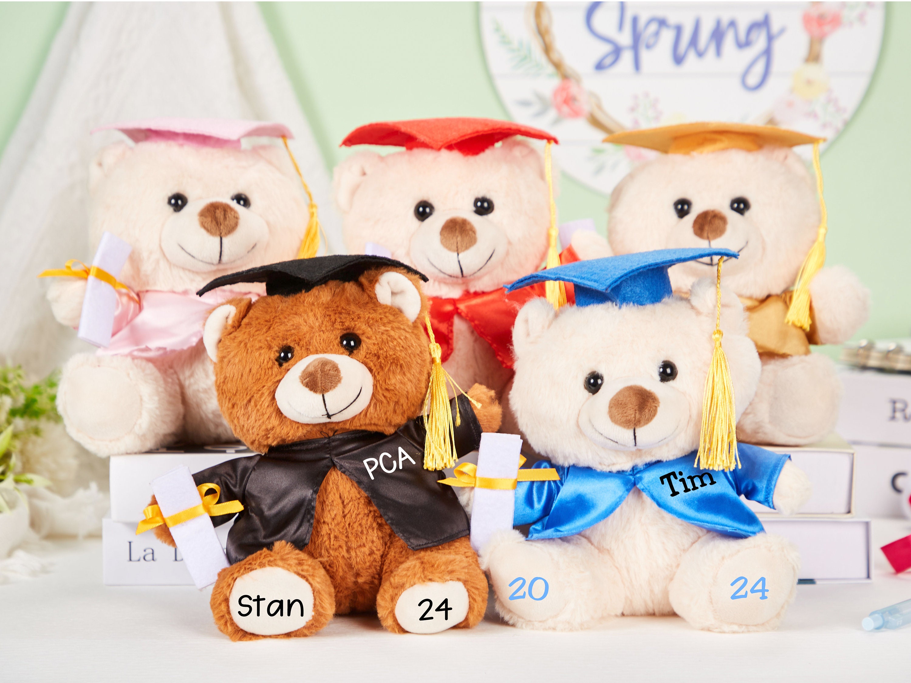 Personalized Graduation Bear 2024 Custom Grad Teddy Custom Graduation ...