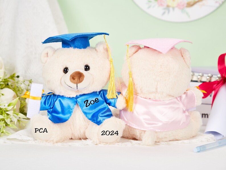 Personalized Graduation Bear 2024 Custom Grad Teddy Custom Graduation ...