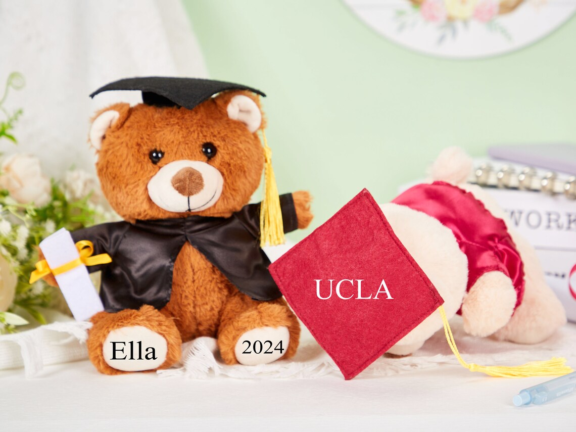 Personalized Graduation Bear 2024 Custom Grad Teddy Custom Graduation ...