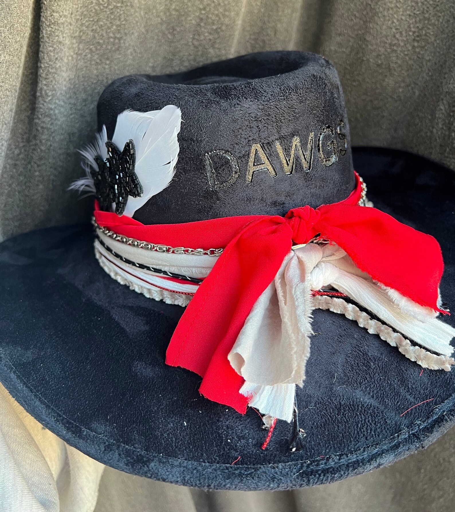Georgia Hat, Gameday Hat, Custom Hat, Football Hat, Black Hat, GA ...