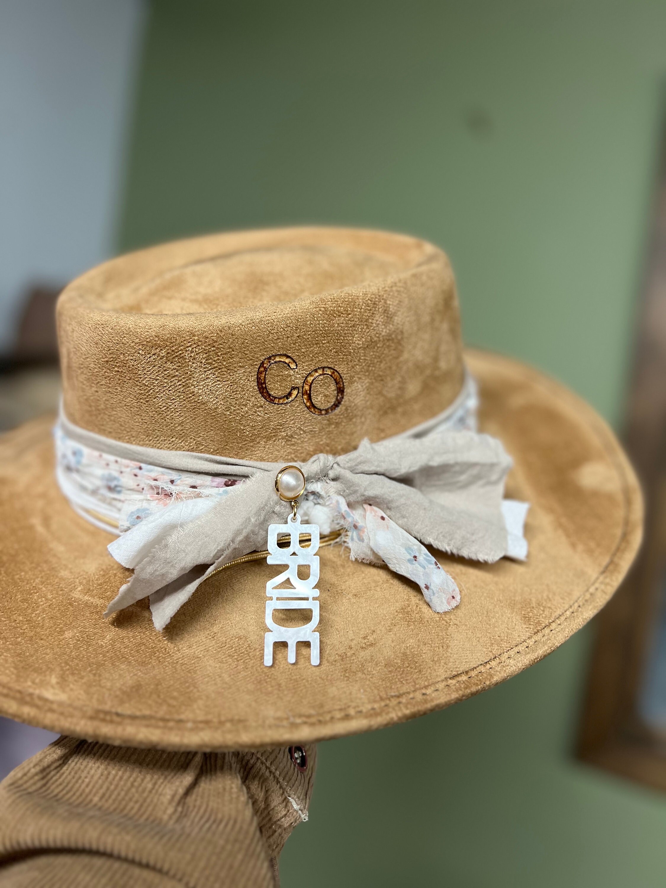 Bride Hat, Honeymoon Hat, Custom Hat, Bridal Hat, Wedding Reception Hat ...