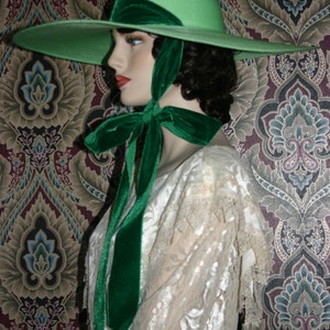 Victorian Southern Belle Hat Garden Tea Party Hat Womens Mint Tea ...