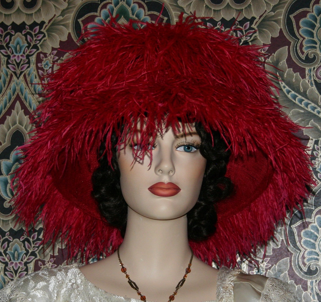 Women's Derby Feather Hat Waltzing Matilda SPECIAL ORDER (6 Weeks ...