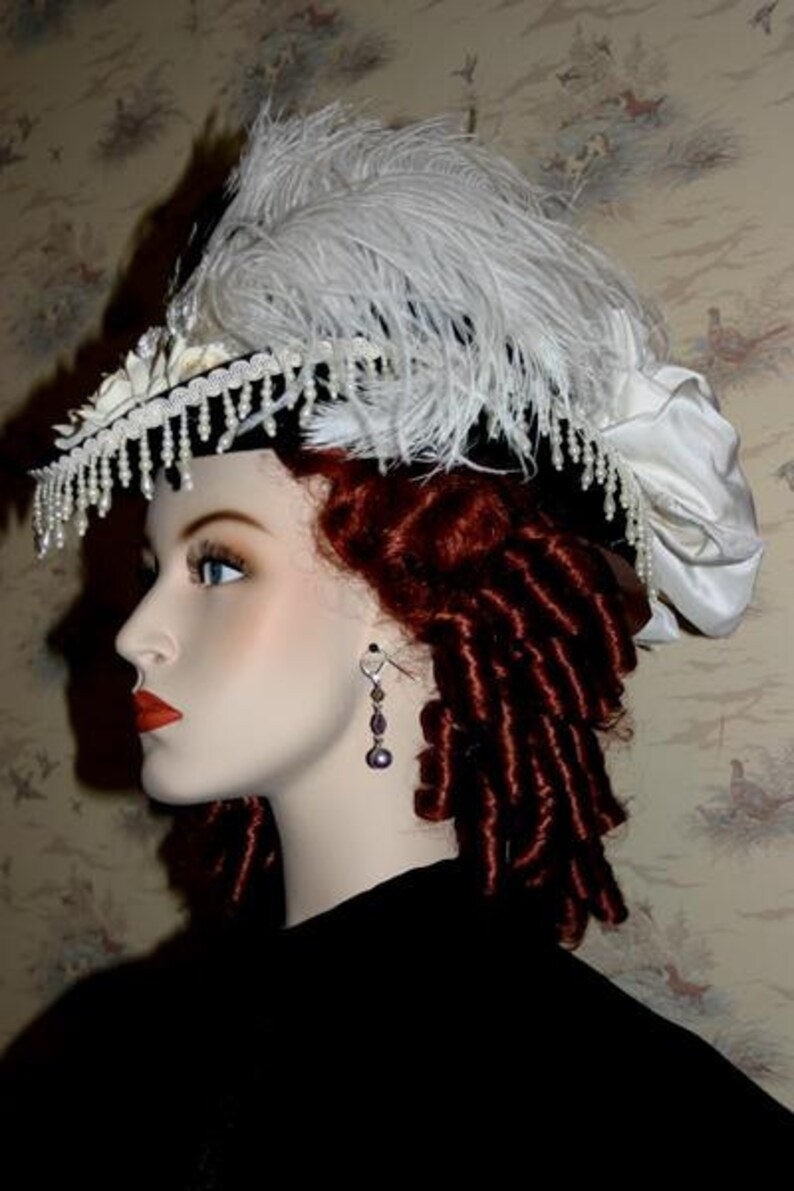 Victorian Hat French Fashion Hat Women's Handmade SASS Hat Riding Tea ...