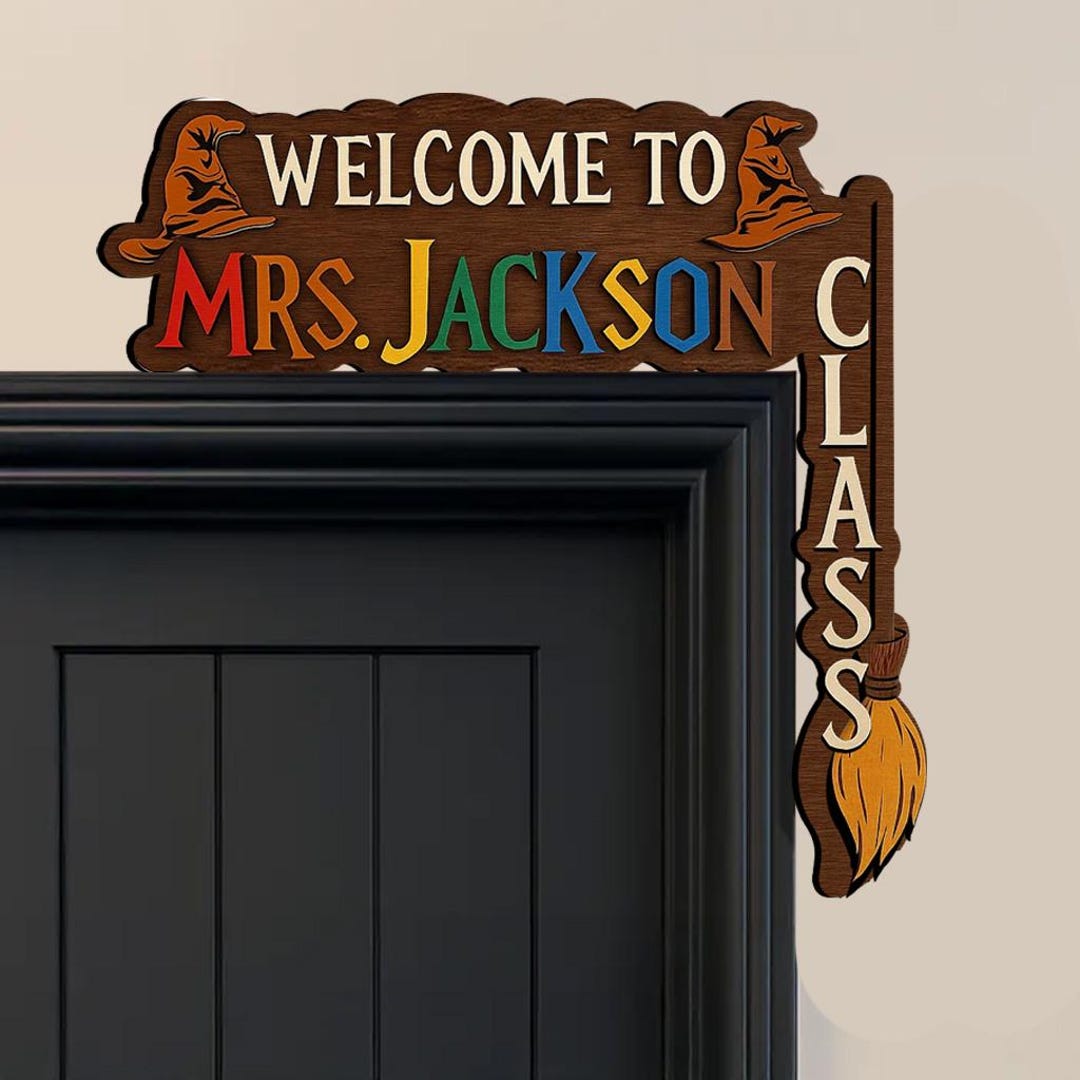 Custom Wizard Teacher Door Sign – Personalized Classroom Decor - Etsy