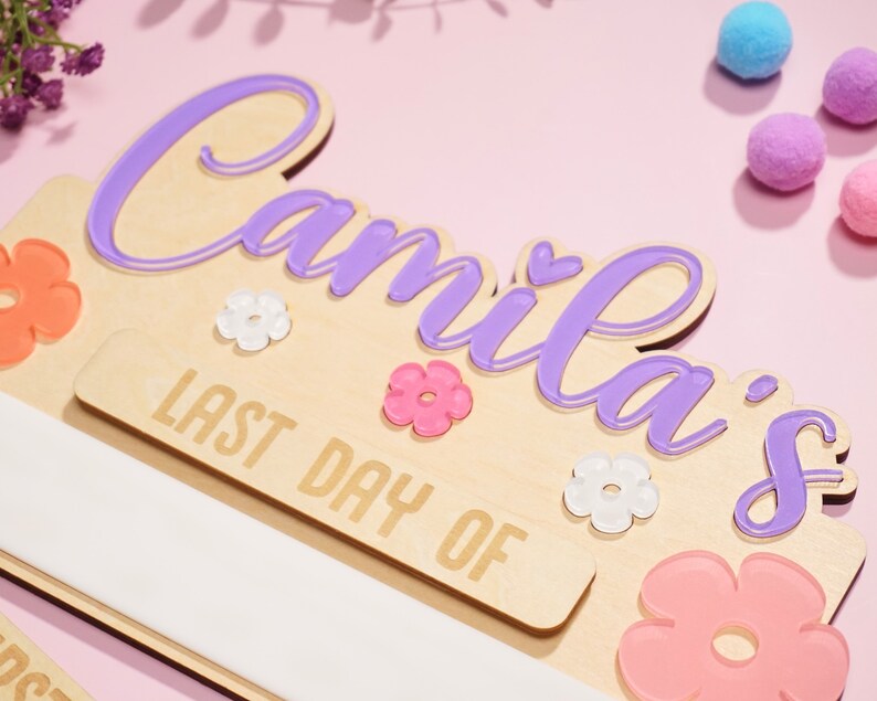 First Day & Last Day of School Sign Reusable First Day of School Sign ...