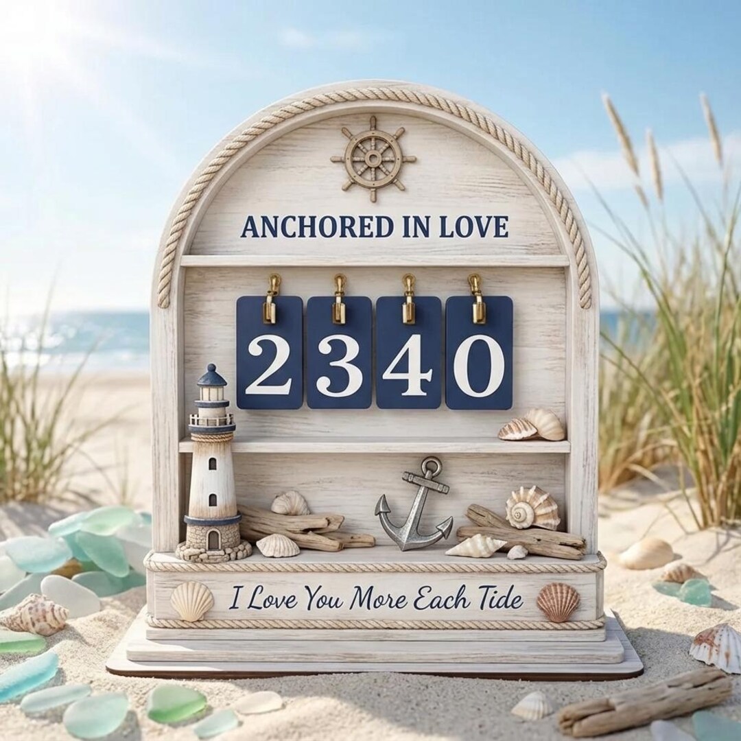 Nautical Book Tracker for Reading Goals, Anchored in Love Beach Themed ...