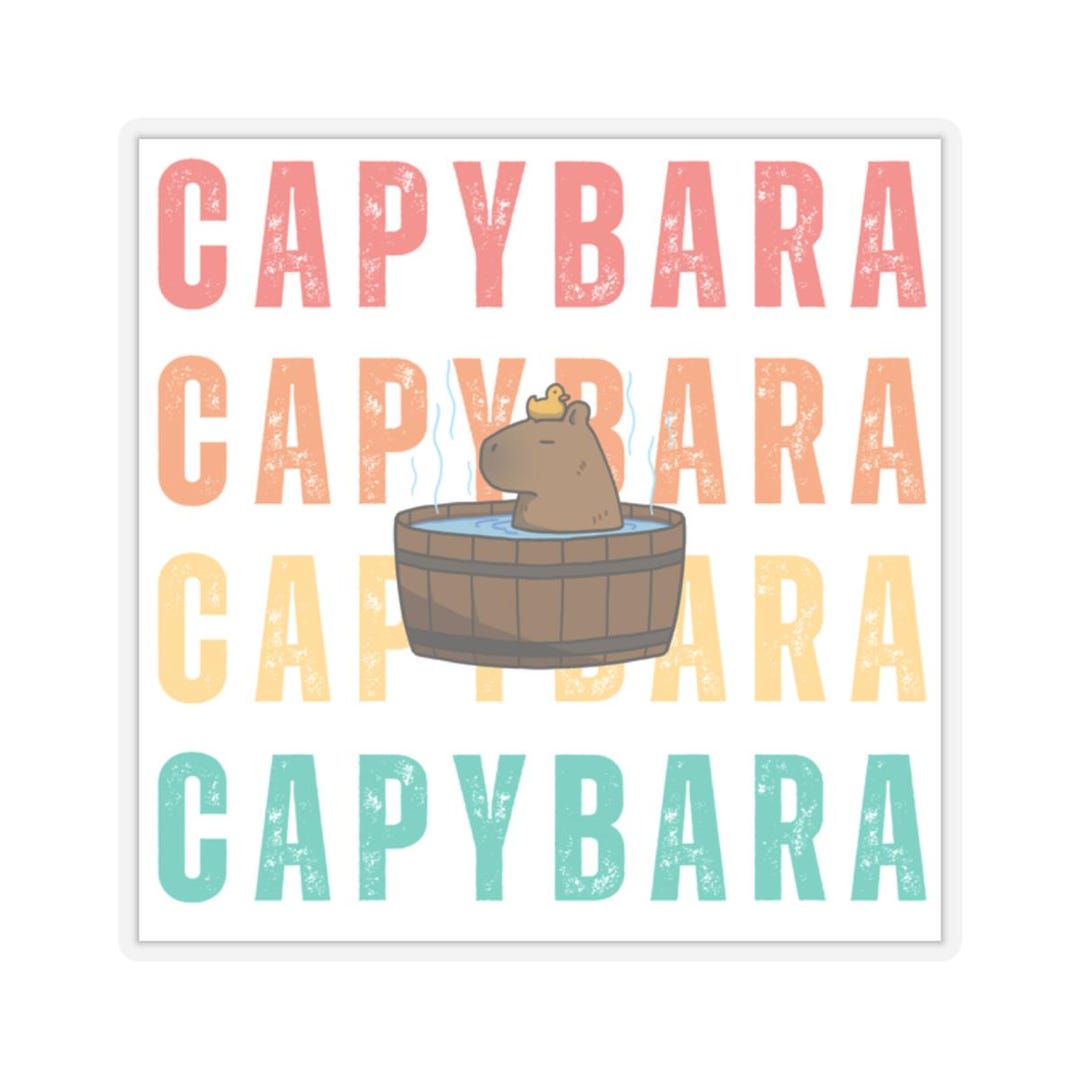 Sticker Capybara Sticker capybara mignon Sticker capybara drôle Sticker ...