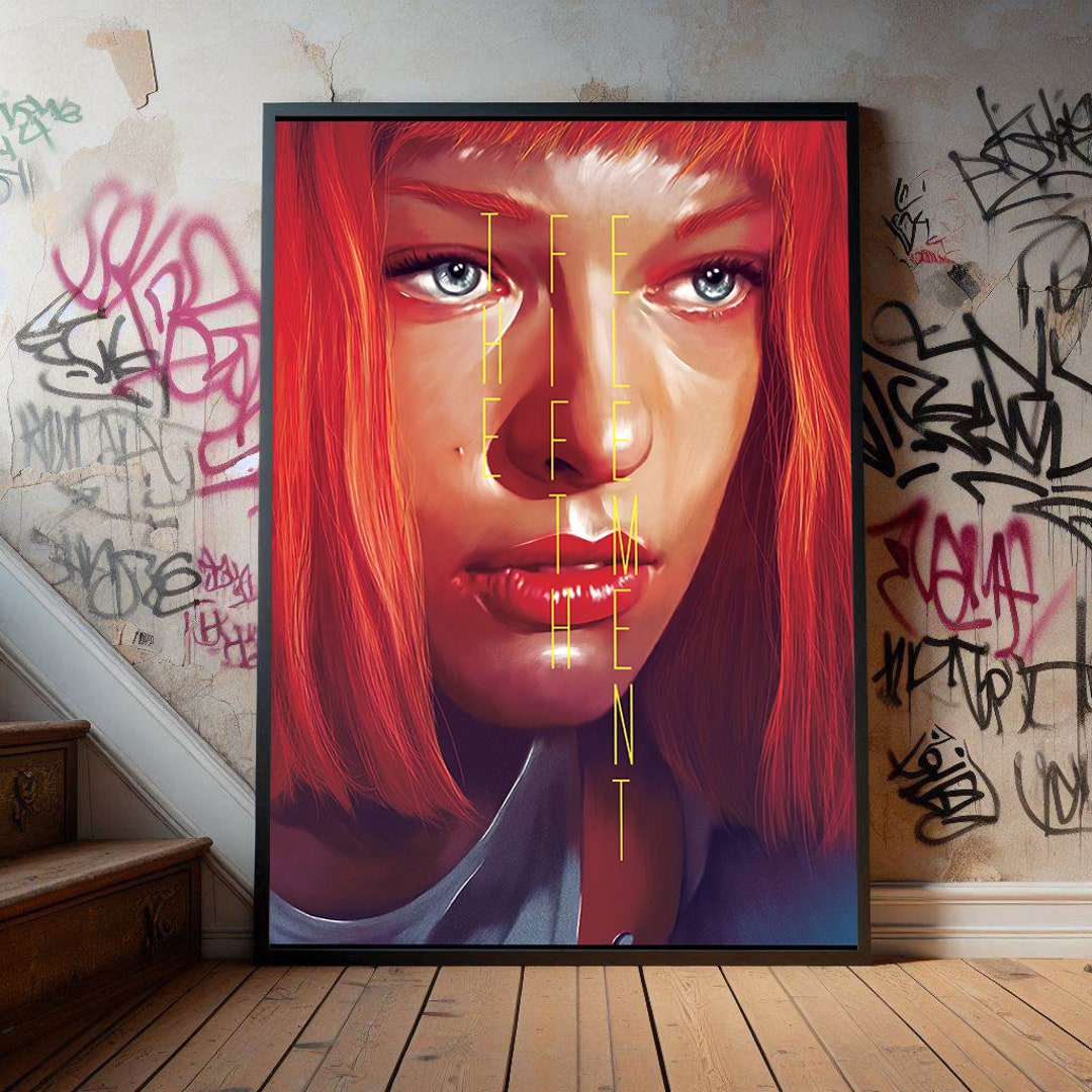 The Fifth Element Classic Movie Poster, Premium Canvas Poster, Film ...