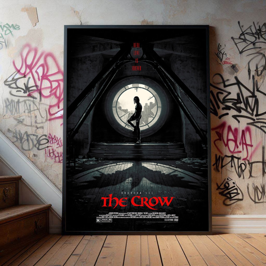 The Crow Movie Poster, Premium Canvas Poster, Film Fans Collectibles ...