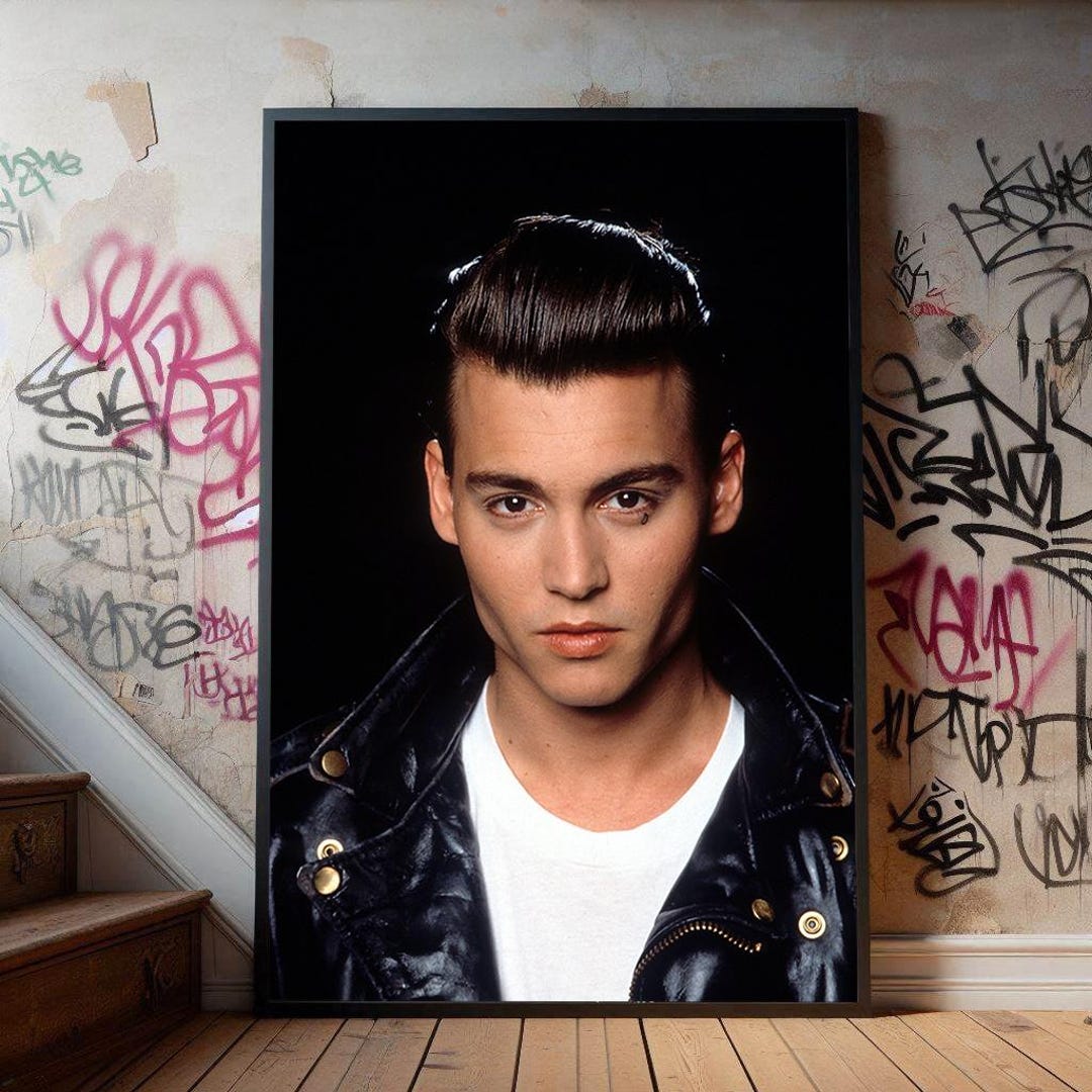 Johnny Depp Cry Baby Movie Poster Premium Canvas Poster Film Fans