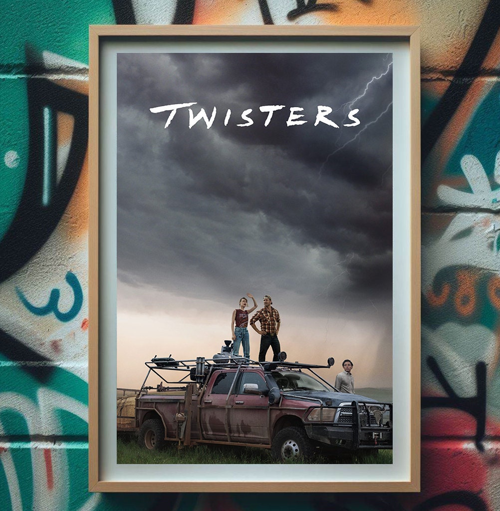 Twisters Movie Poster, Premium Canvas Poster, Film Fans Collectibles ...