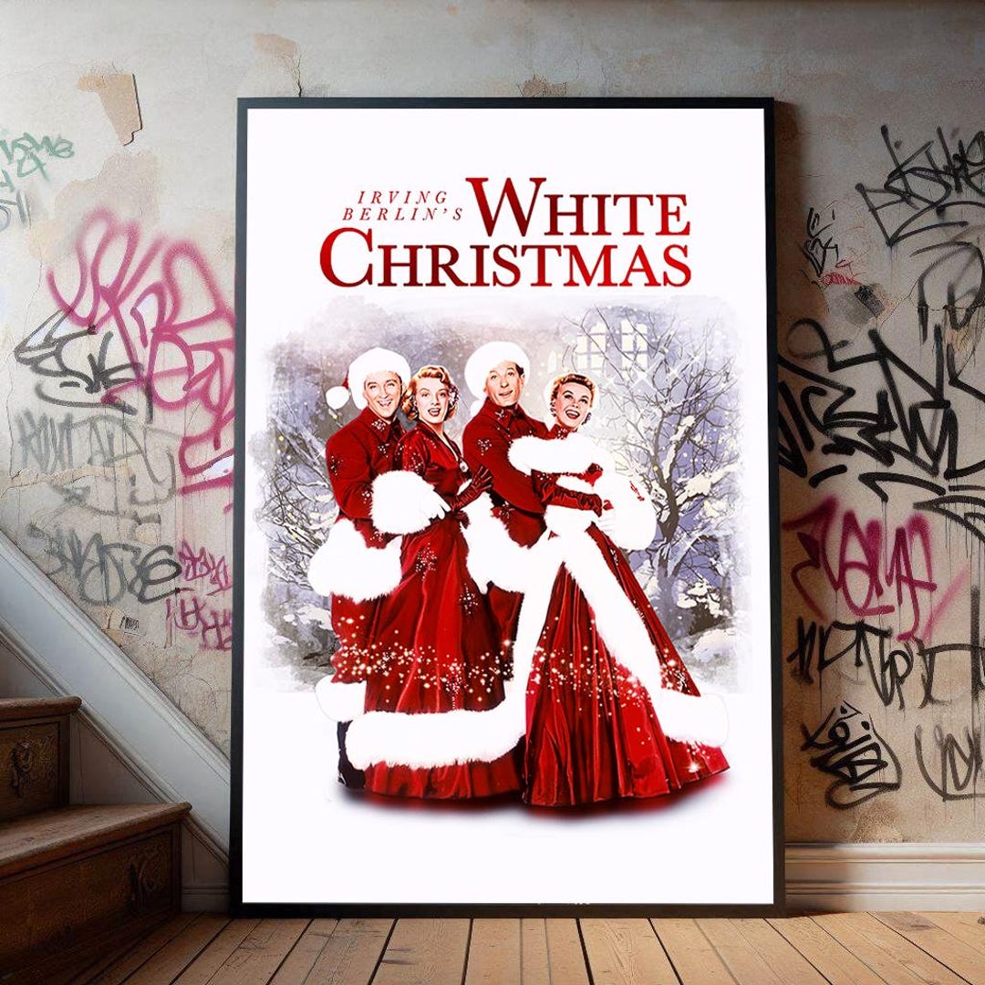 White Christmas 1954 Movie Poster, Premium Canvas Poster, Film Fans ...
